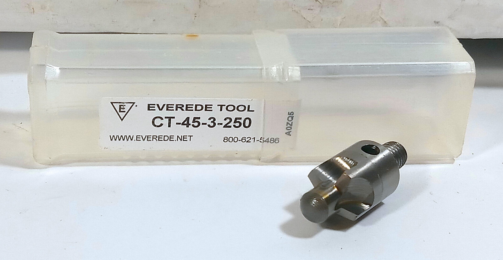 1 NEW EVEREDE CT-45-3-250 CARBIDE THREADED SHANK COUNTERSINK NIB **MAKE ...