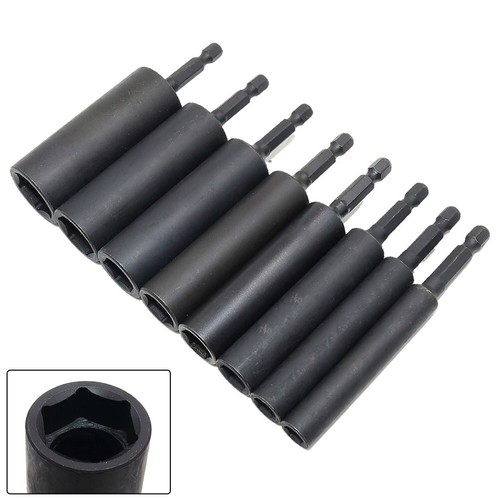 Strong Torque Deepen 63mm Hex Socket Nut Driver Adapter Bit Set H7 H19 ...
