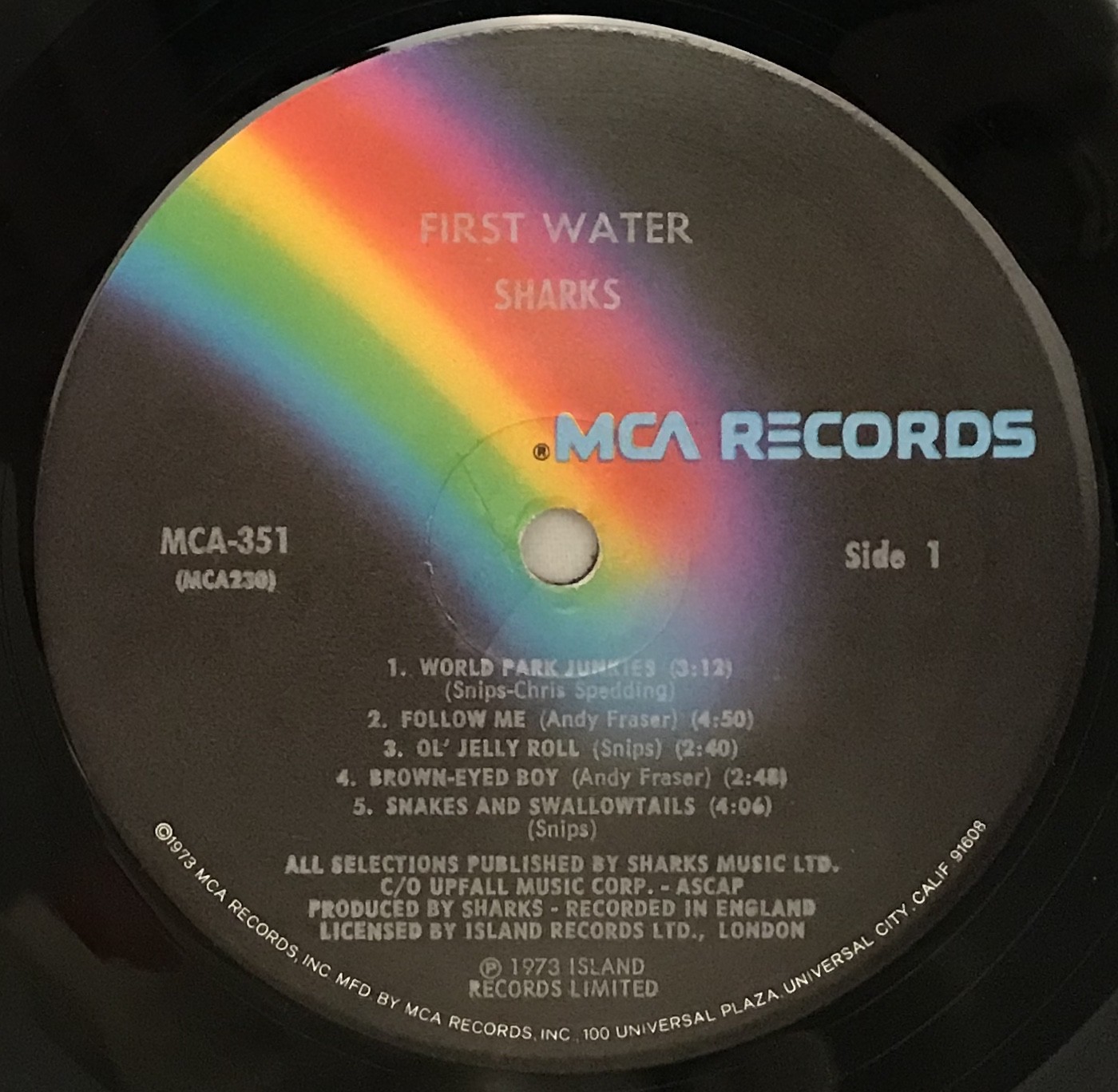 SHARKS "First Water" Vinyl LP - 1973 MCA-351 - EX / VG+ | eBay