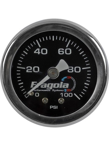 Fragola Fuel Pressure Gauge 0-100psi 1 1/2 Liquid Filled Analog (900020 ...
