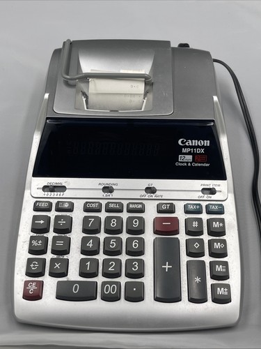 Canon MP11DX 12-Digit Printing Calculator Adding Machine | eBay