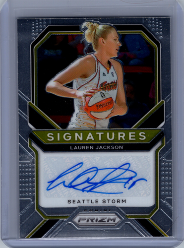 LAUREN JACKSON 2021 Panini WNBA Prizm AUTO AUTOGRAPH SIGNATURES Storm ...