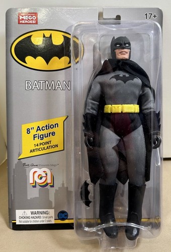 MEGO Heroes BATMAN 8" Action Figure - 14 Point Articulation #62816 MOC ...