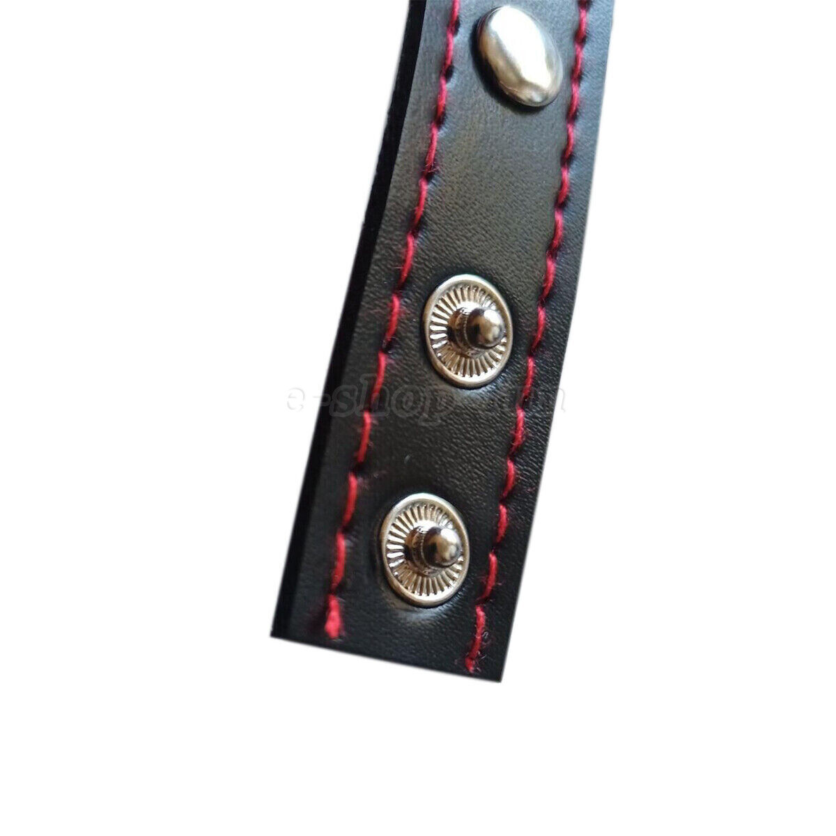 Leather Cock Ring Speed Snap Ball Harness Penis Enlarger Erection Male ...