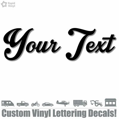 Custom Text Vinyl Decal Sticker Car Window Bumper Letters Numbers ...