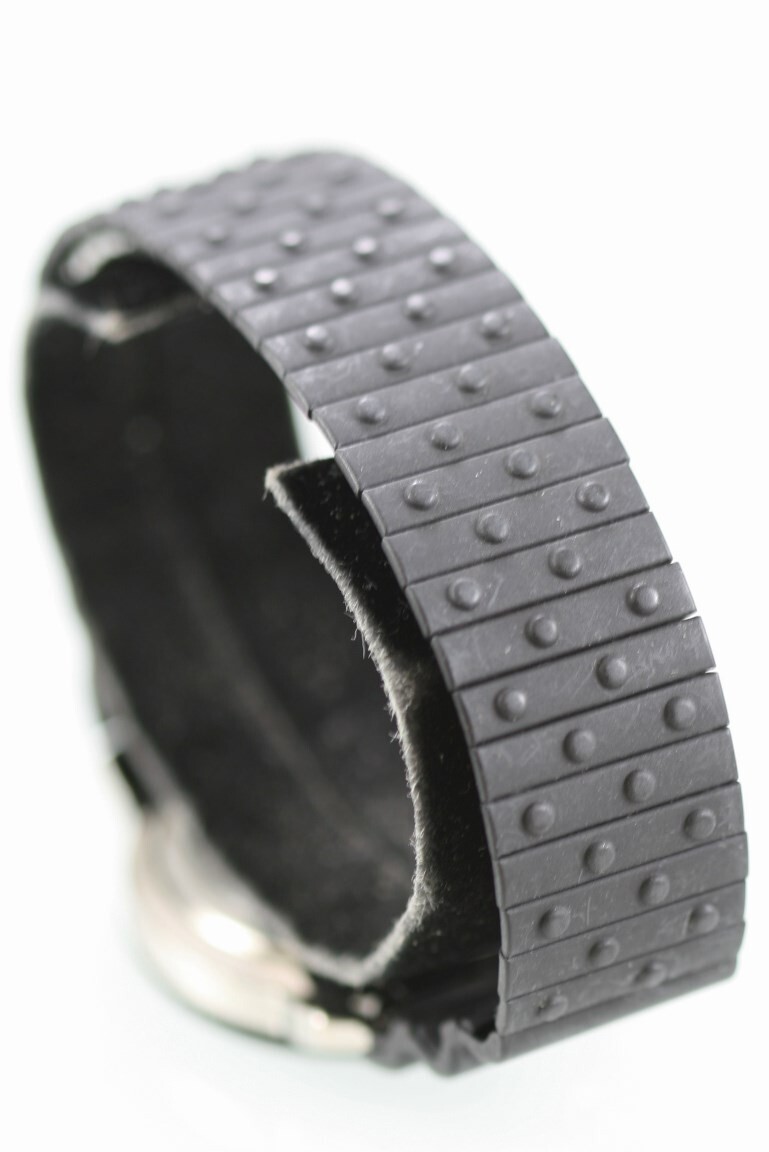 Craftsman Relic Watch Men Silver Stainless Black Stretch 24hr WR White ...