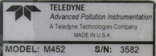 6398 TELEDYNE PROCESS OZONE SENSOR P/N: 033590300, 0190-27543 M452 | eBay