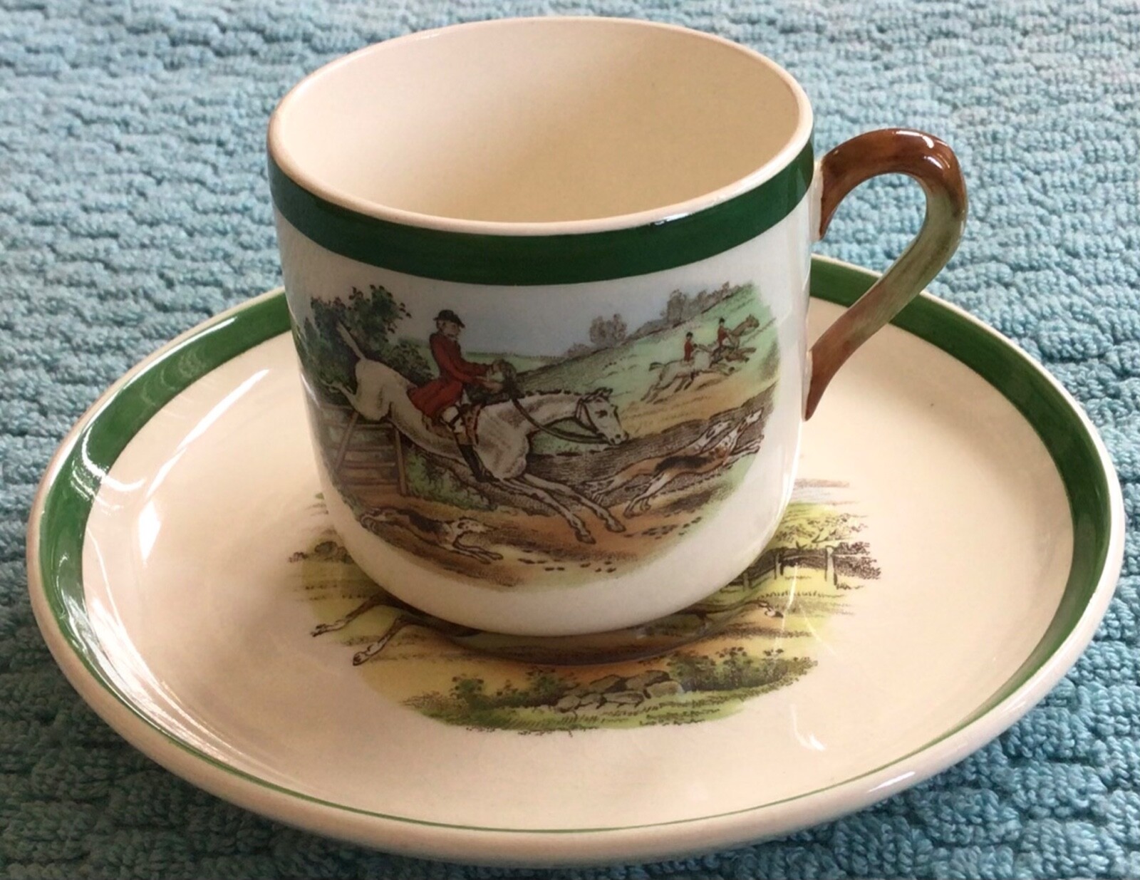 Fox Hunt Hunting Spode Cup and Saucer Off To Draw Full Cry | eBay