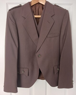 Hector Russell brown Argyle jacket and waistcoat wedding formal wear ...