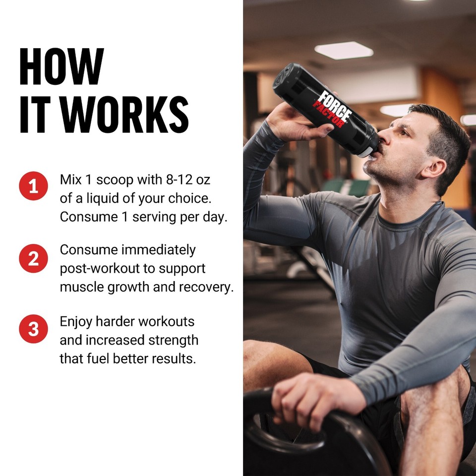 Force Factor Creatine Monohydrate Powder, 5 grams per serving, 60 ...