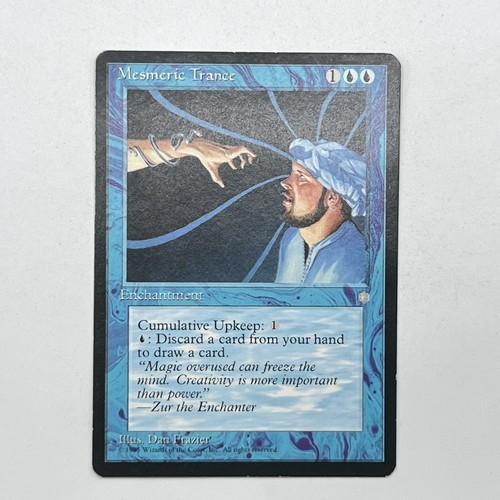 Magic The Gathering MTG Mesmeric Trance - Ice Age - EX Authentic ...