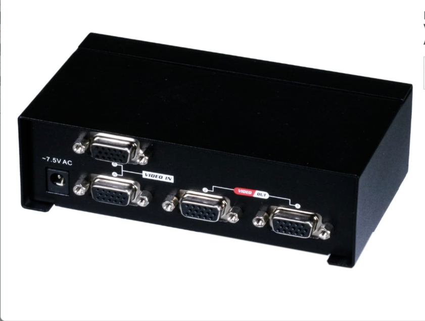 Monoprice Video Switcher Splitter Amplifier 250MHz VX-8202F 2X2 SVGA ...