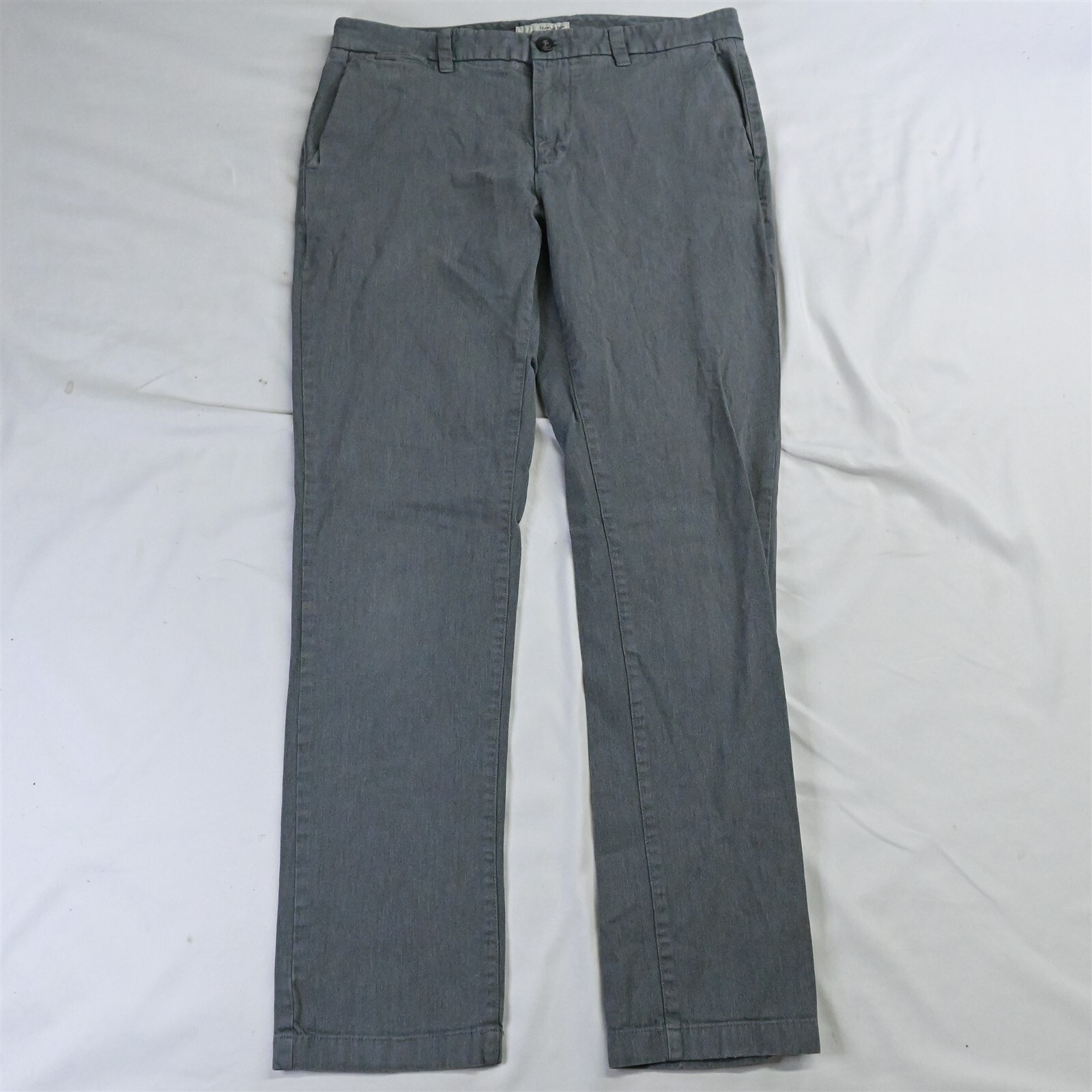 Hawker Rye 32 x 32 Gray Slim Fit Stretch Mens Chino P… - Gem
