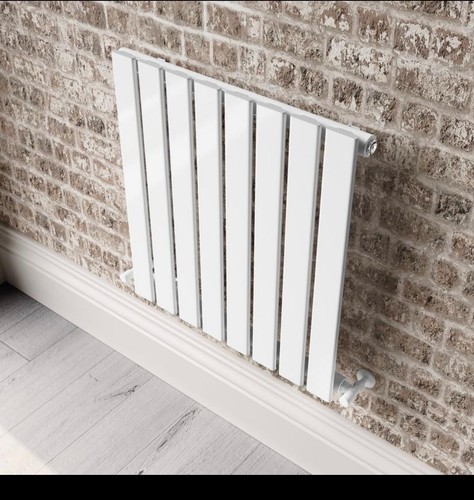 small single radiator, gloss white, slim, easy to install | eBay UK