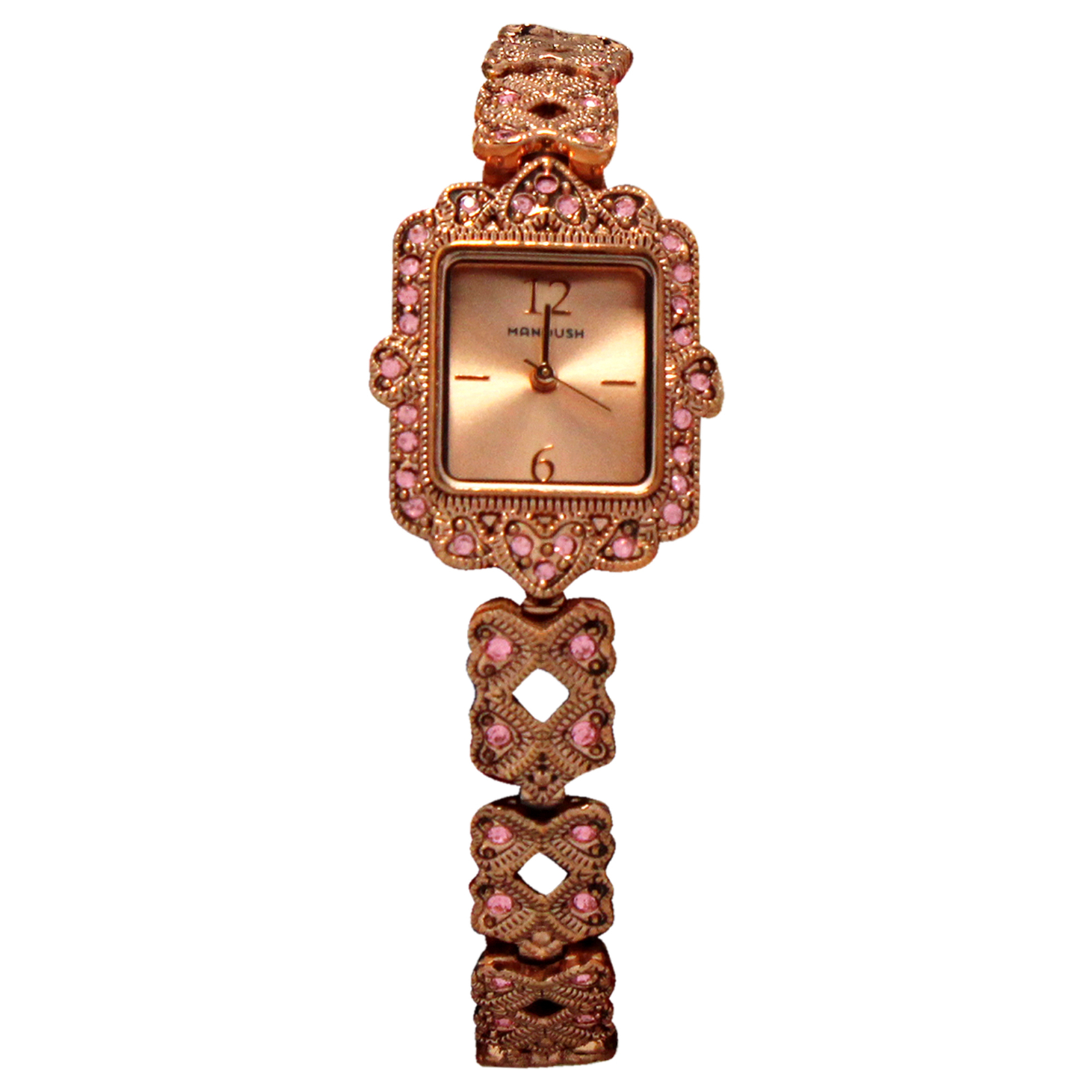 MSHLLRG Loulou - Rose Gold Stainless Steel Bracelet Watch by Manoush ...