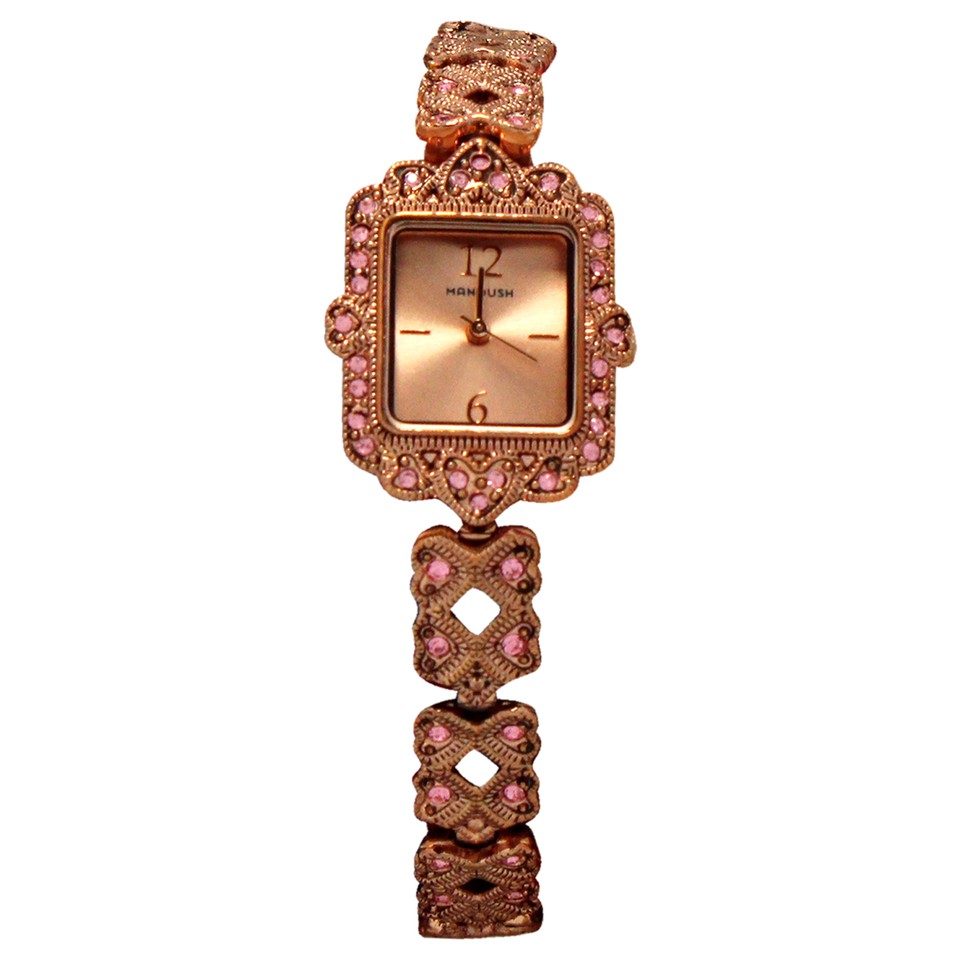 MSHLLRG Loulou - Rose Gold Stainless Steel Bracelet Watch by Manoush ...