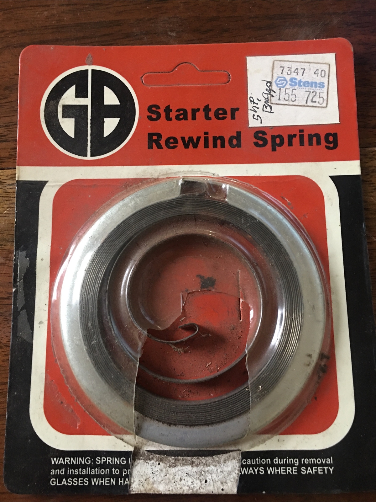 STENS 155-725 BRIGGS & STRATTON 491889 STARTER REWIND SPRING | eBay