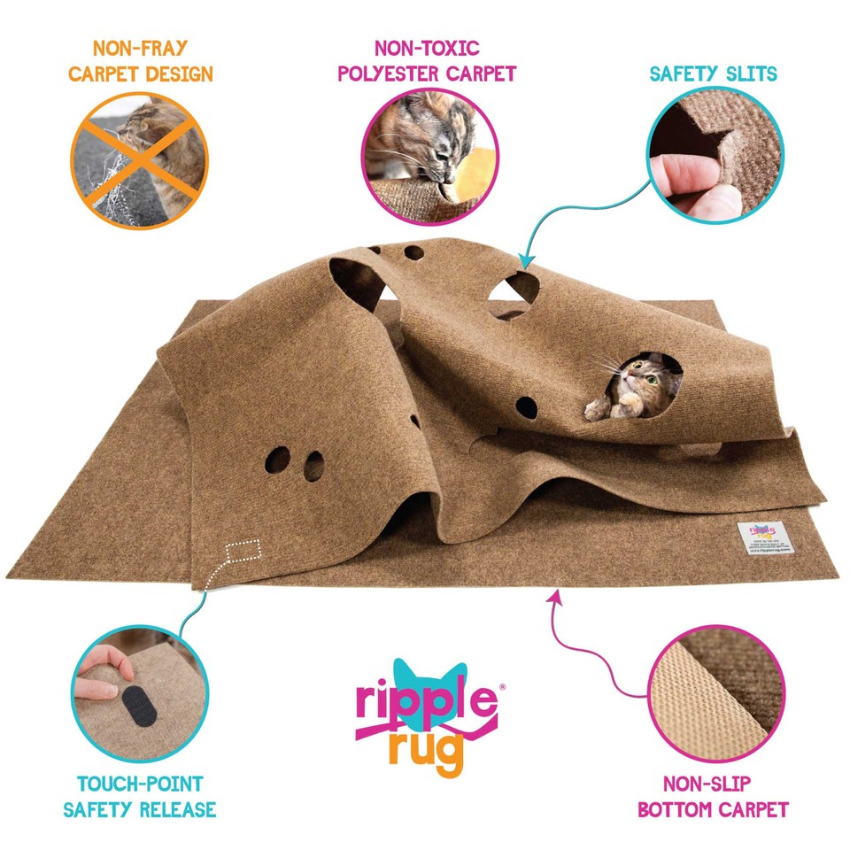 The Ripple Rug Cat Activity Play Mat - Made in USA - We are the ...