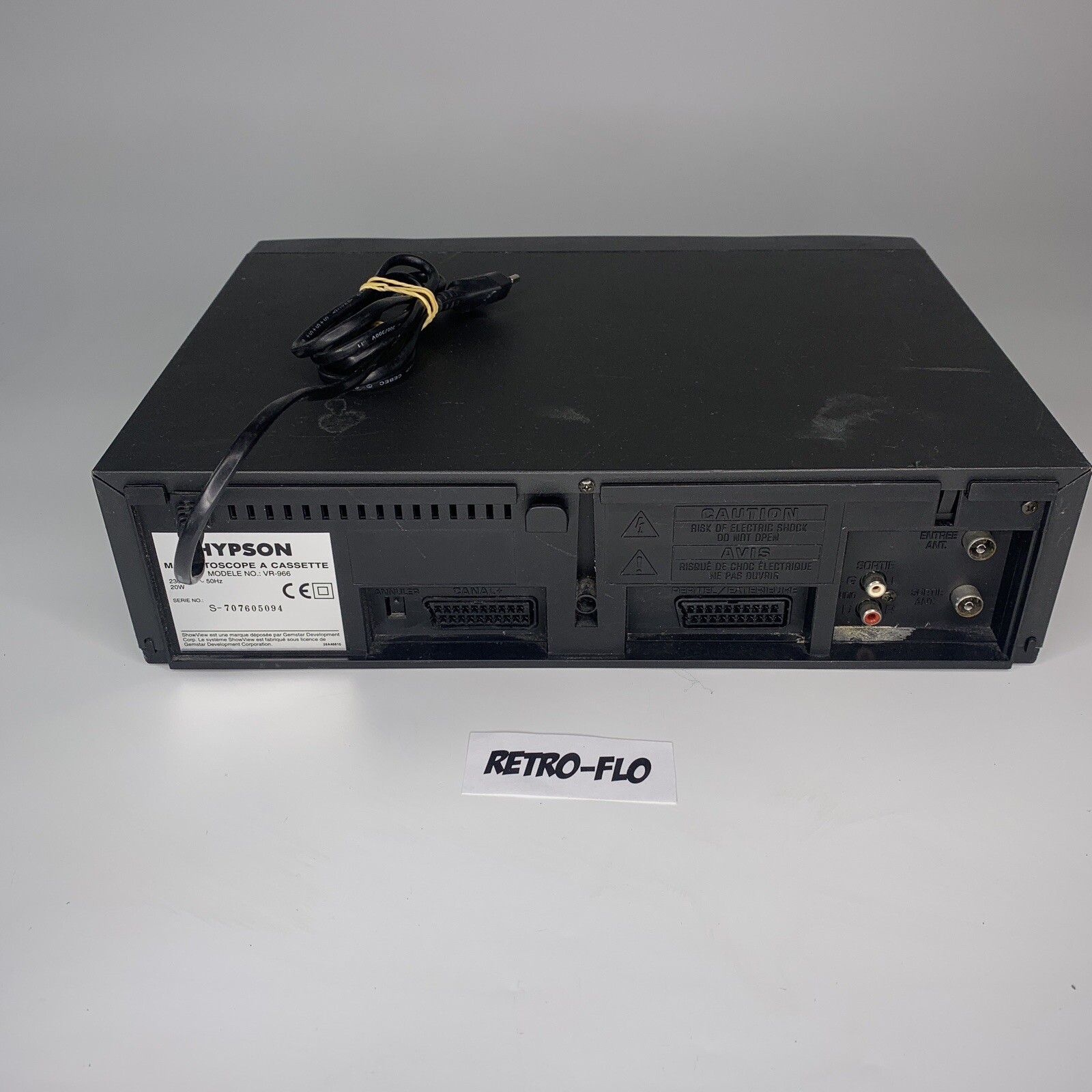 Magnétoscope HYPSON VR-966 - Lecteur Cassette VHS K7 - Semi HS Problème ...