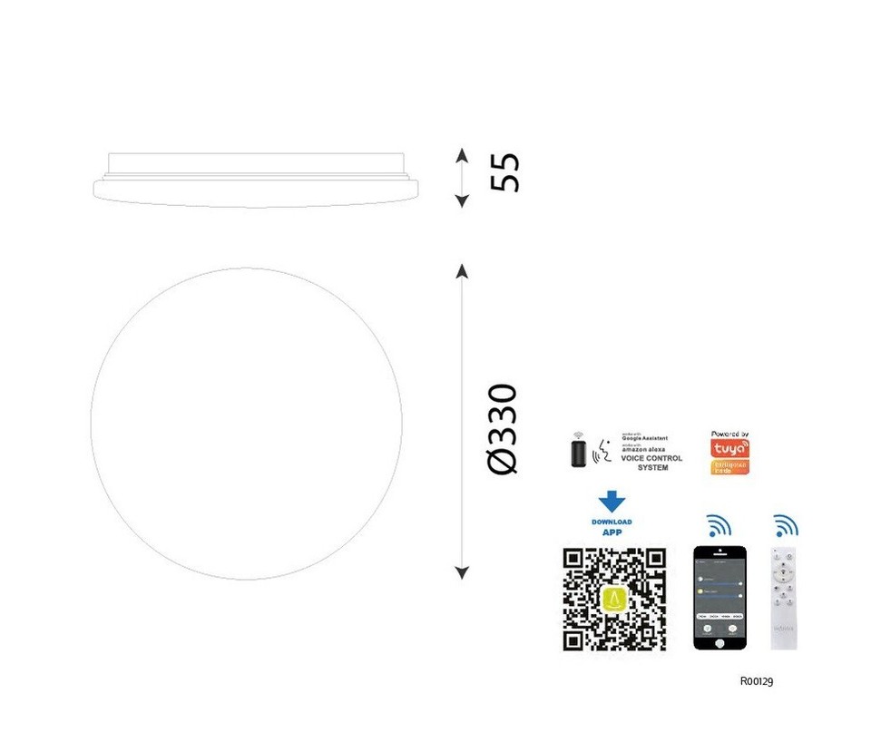 Ceiling LED light small modern white design for bedroom MN-617 | eBay UK