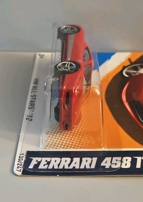 HOT WHEELS FERRARI 458 ITALIA RED SPORTS CAR HW ALL STARS ‘12 #130/247 ...