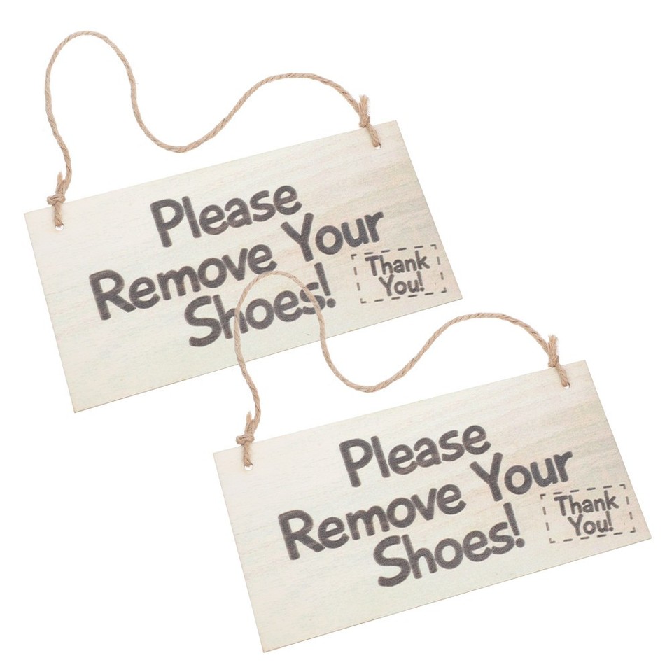 2pcs Sign for House Wooden Hanging Door Sign Easy to Use | eBay Australia