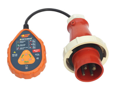 SOCKET & SEE KEWTECHNIK SOK65 3-PHASE INDUSTRIAL SOCKET TESTER 380-415V ...