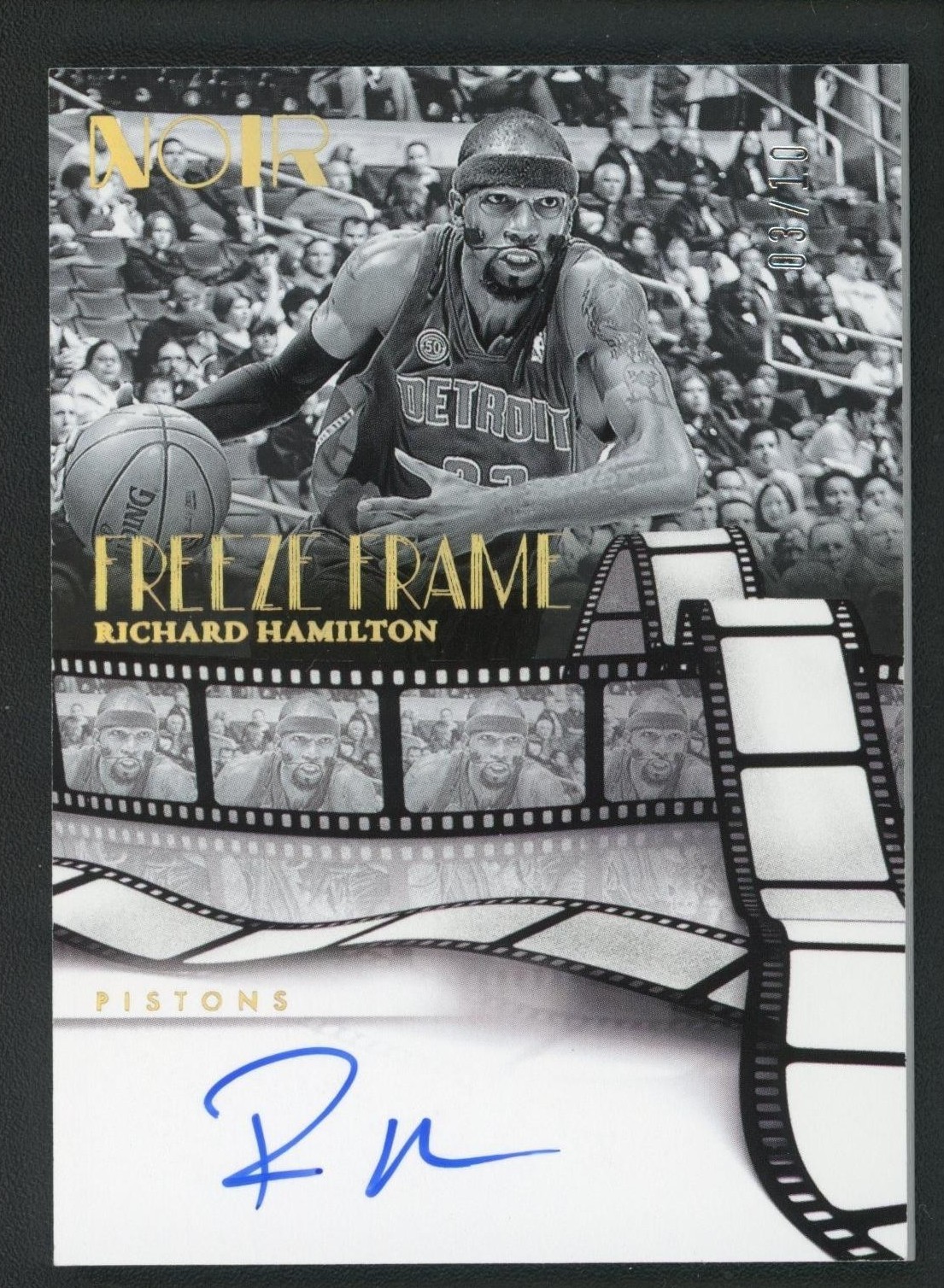 2024-25 Panini Noir - Freeze Frame Signatures Richard Hamilton #FFS-RHA ...