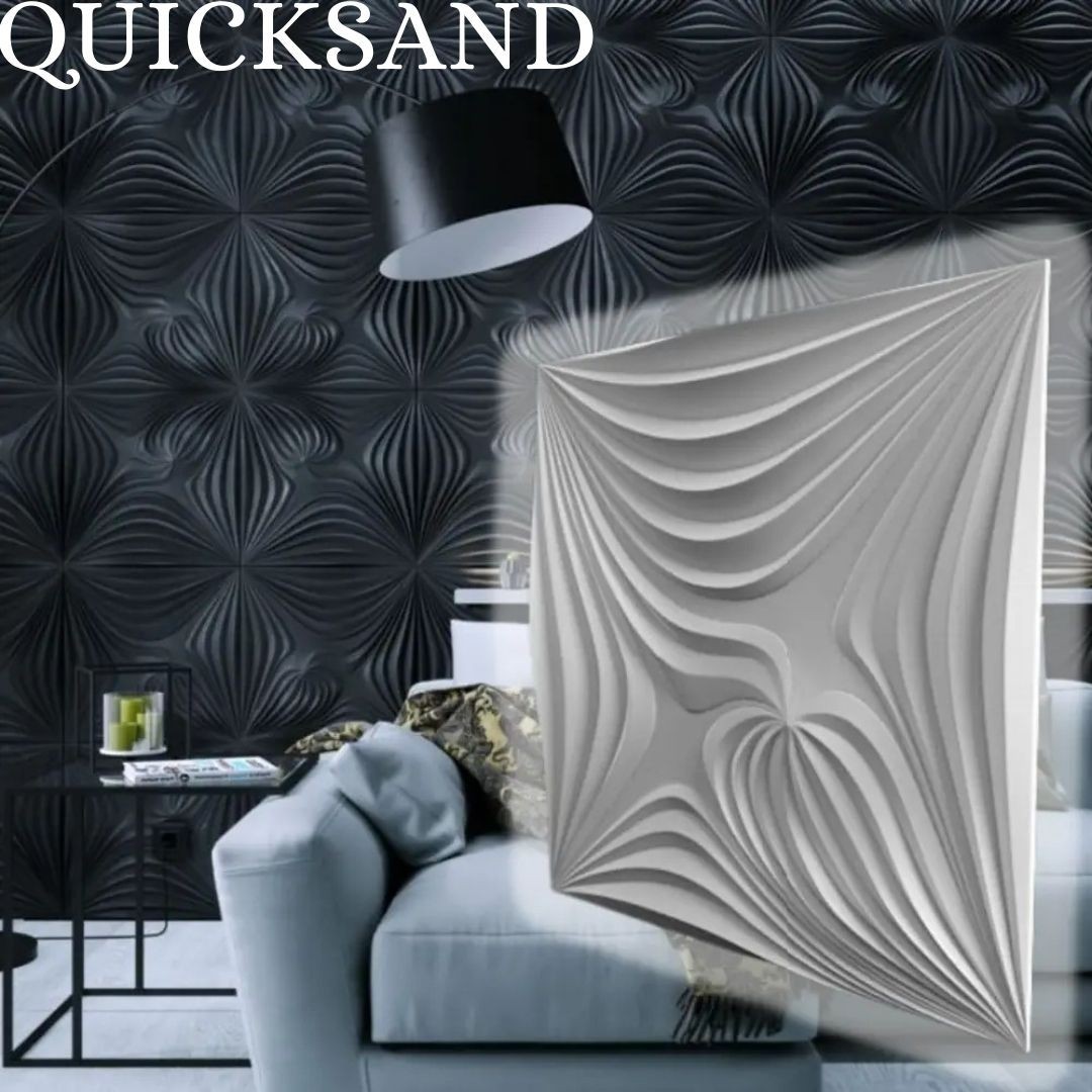 Mold For 3D Panel QUICKSAND Molds Plaster Wall Art Decor ABS Plastic ...