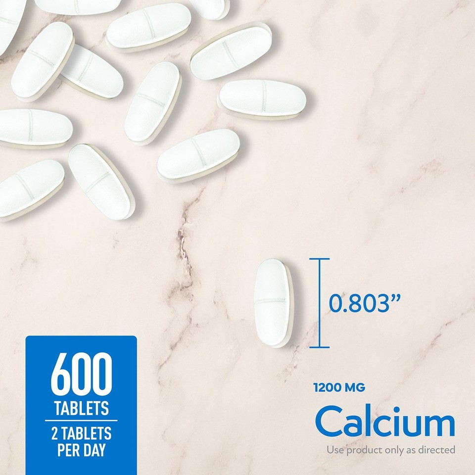 Member's Mark Calcium 1200 mg with Vitamin D3 Tablets Dietary ...