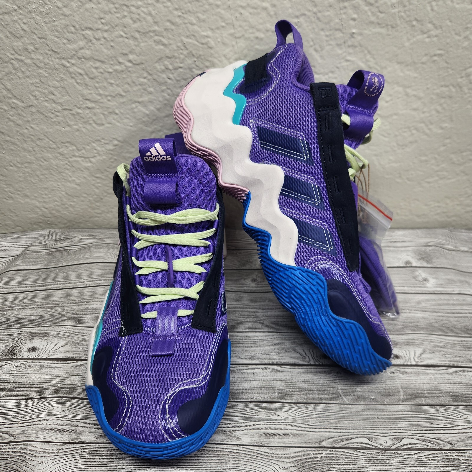Size 8.5 - adidas Exhibit B Low Active Purple Mint Rush W for sale ...