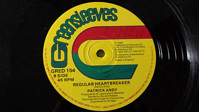 Patrick Andy - Regular Heartbreaker /Reggae 12" on Greensleeve Label ...