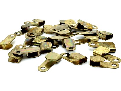 FOLDED PICTURE TURNS 20mm turn button brass frame lock framing twist ...