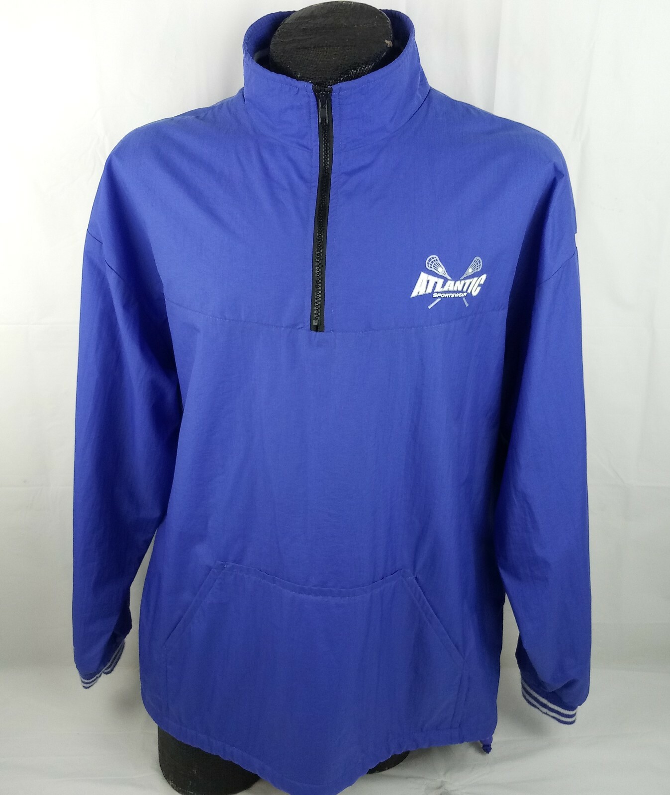 Atlantic Sportswear Men Lacrosse Jacket 1/4 Zip Pullover Windbreaker ...