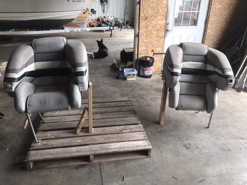 Formula Boat captains chair seats dual side by side | eBay
