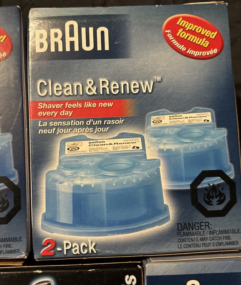 5 Braun Clean & Renew / Clean & Charge Refill Cartridge New | eBay