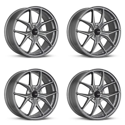 (4X) Enkei TSR-X Wheels [18x8 / 5x100 / ET:45 / CB:72.6] Storm Gray | eBay