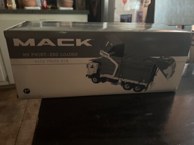 First Gear Mack Front End Loader With Trash Bin Dumpster Waste ...