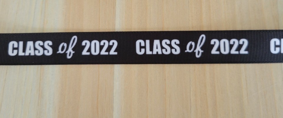 7/8" (1 YD) Class of 2022 Ribbon, Graduation Ribbon, HS, Gift Wrapping ...