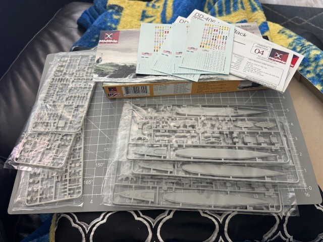 Midship Models USS Stack DD-406 Benham Class Destroyer 1/700 3ct. Open ...