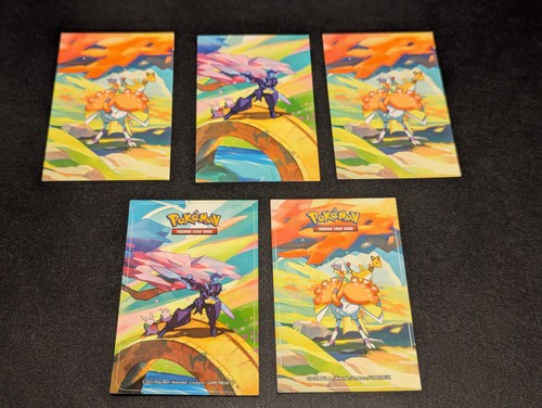 Pokemon Mini Tin Art Cards Stickers Lot of 5 - Espathra Goomy Ceruledge ...