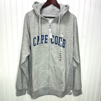 New Cuffy's Hoodie Cape Cod Men's 2XL Grey Gray Zip Up Sweatshirt ...