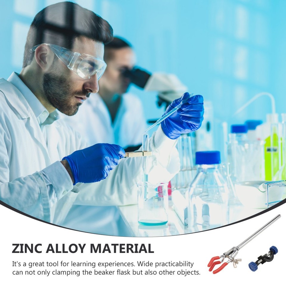 1 Set Multi-Purpose Laboratory Clamp - Flask Clamp Beaker Clip And Test ...