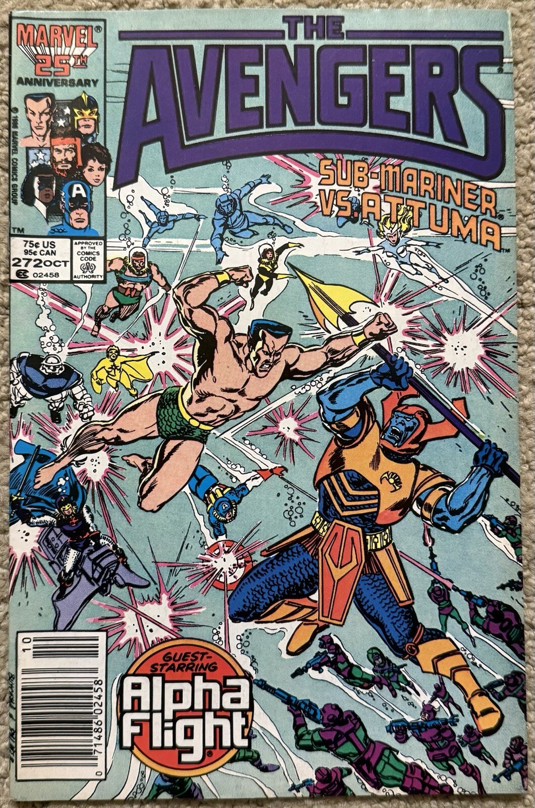THE AVENGERS VOL. 1 #272 MARVEL COMICS 1986 FEATURING ALPHA FLIGHT ...