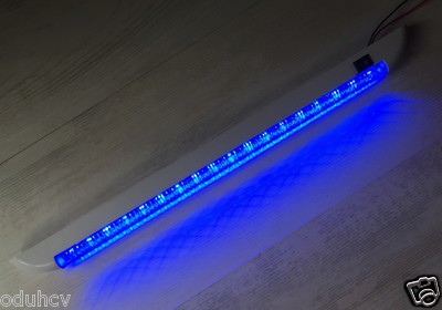 1 X 18 LED 24V INTERIOR BLUE LIGHT LAMP 406MM ON/OFF SWITCH FOR TRUCK ...