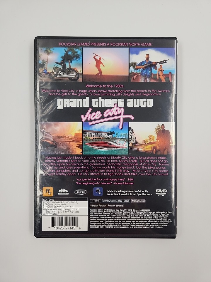 Grand Theft Auto Vice City PS2 PlayStation 2 Complete CIB + Map | eBay