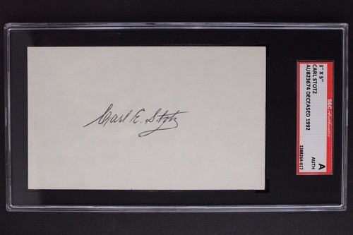 Carl Stotz (d.1992) Little League Founder Autograph 3x5 Signature SGC ...