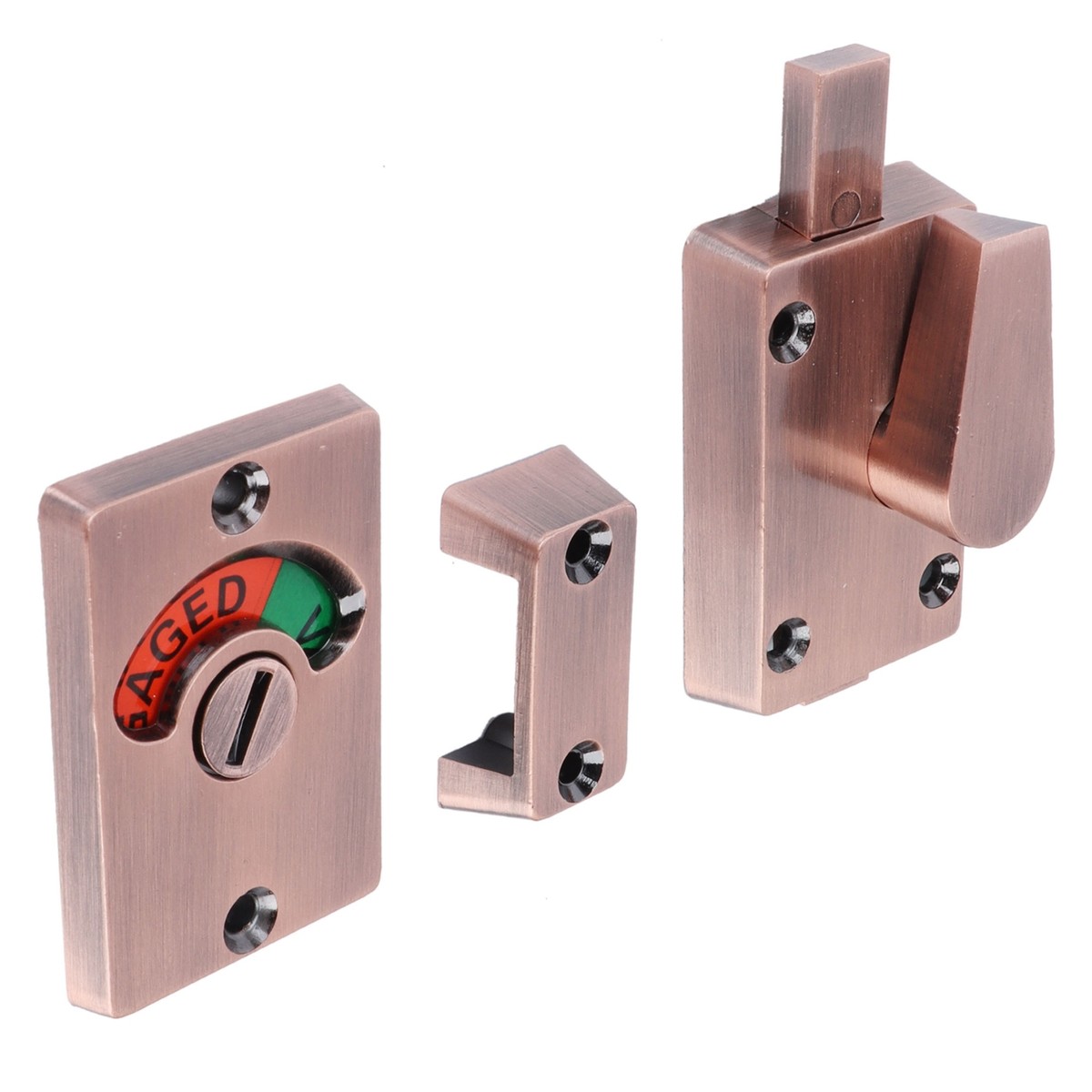 Toilet Stall Door Latches Rose Polished Chrome Door Lock Indicator