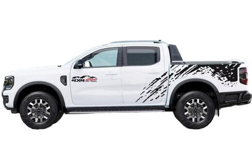 Graphics Mud Splash Stripe Sticker Kit For Ford Ranger Pickup Trunk ...