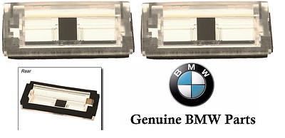 2x Genuine BMW E46 Sedan/Coupe License Plate Light lens Cover 51 13 8 ...